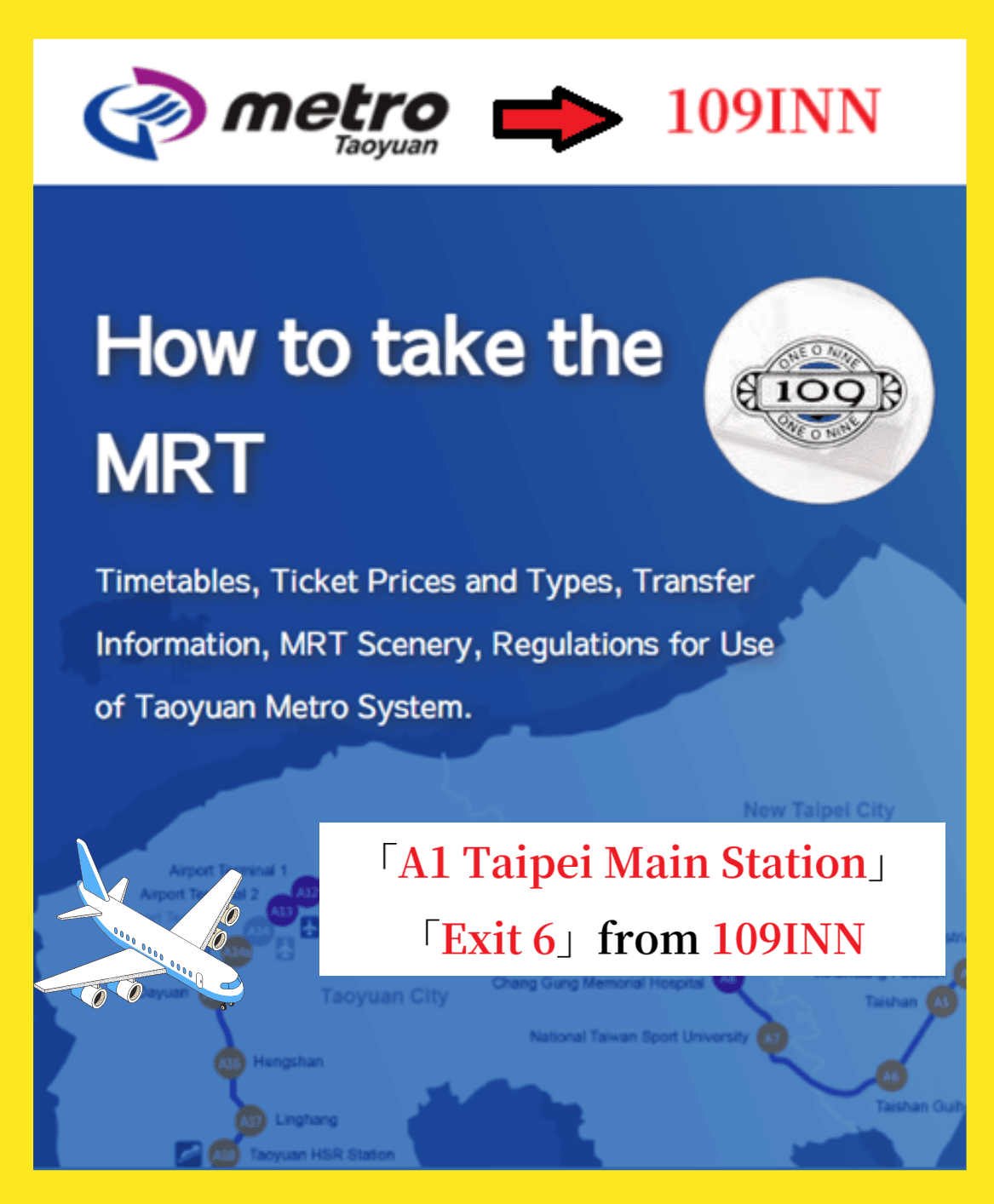 Take the Taoyuan Airport (TPE) MRT to 「A1 Taipei Main Station」and exit ...